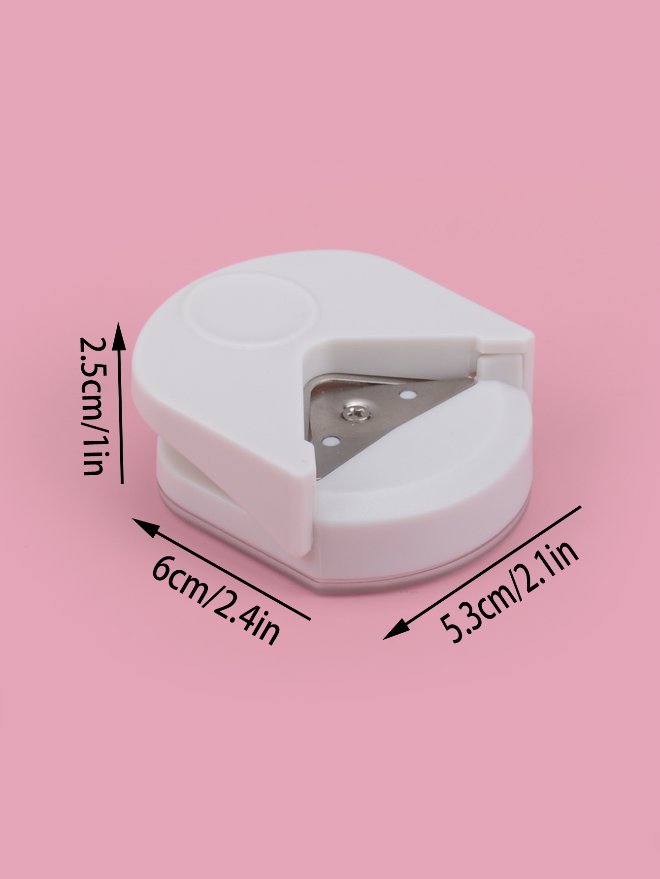 1pc White Card Photo Pointelle Cutter Round Corner Trimmer Punch Paper ...