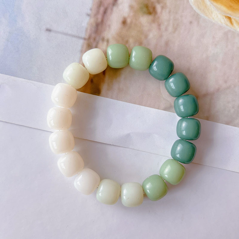 Glass Beaded Bracelets Women Handmade Stretch Gradient Color - Temu New ...