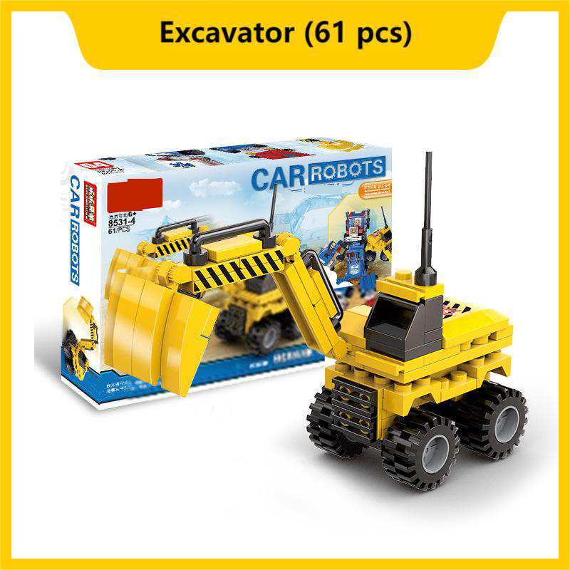 Transforming Robot King Kong Car Assembled Small Particle Building ...