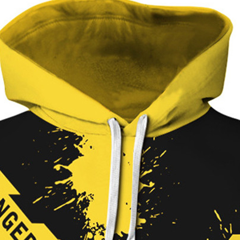 Plus Size Yellow Strip Colorblock Hoodie Drawstring - Temu Australia