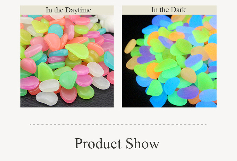 Glowing Stone Rocks Glow In The Dark Pebbles Luminous Pebbles Powered ...