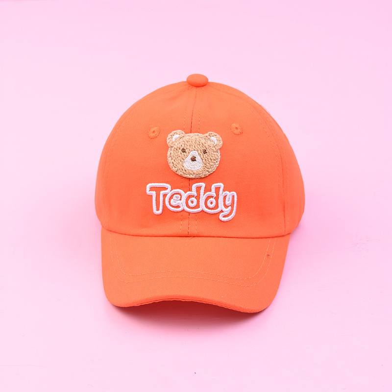 Kids Baseball Cap Cute Bear Embroidery Sun Protection Hat For Boys And ...