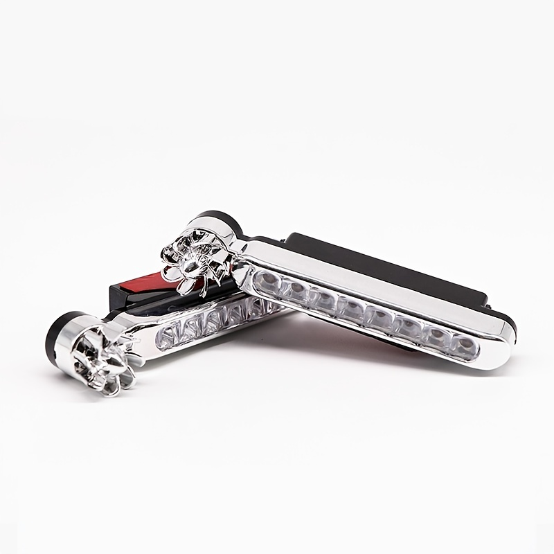 2pcs Led Wind Energy Car Light, 8 Leds Daylight Lamp Headlight Bulb Car ...