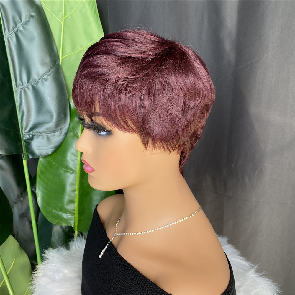 Pixie Cut Wigs Women Hair Short Cut Bob Wig Side Part Pixie - Temu
