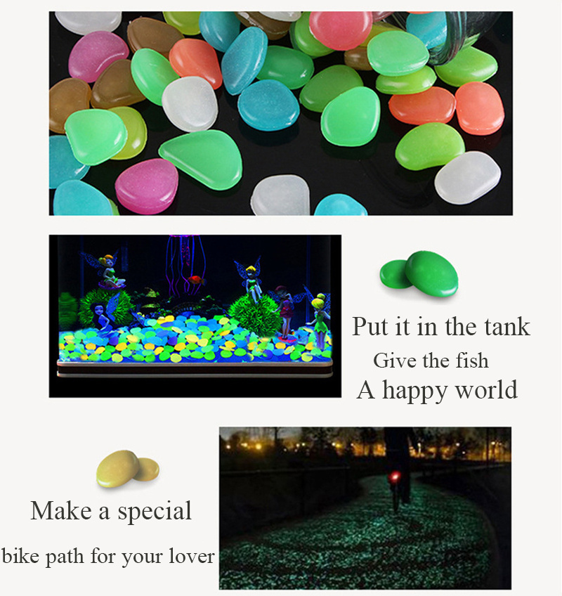 Glowing Stone Rocks Glow In The Dark Pebbles Luminous Pebbles Powered ...
