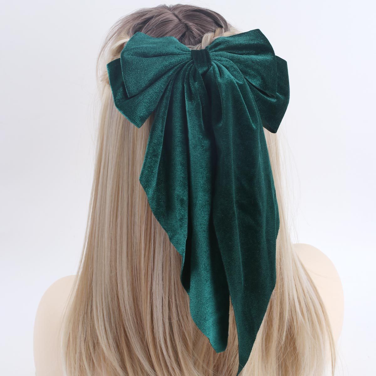 Large Velvet Bow Hair Clips Winter Solid Women Hair Bows - Temu Ireland