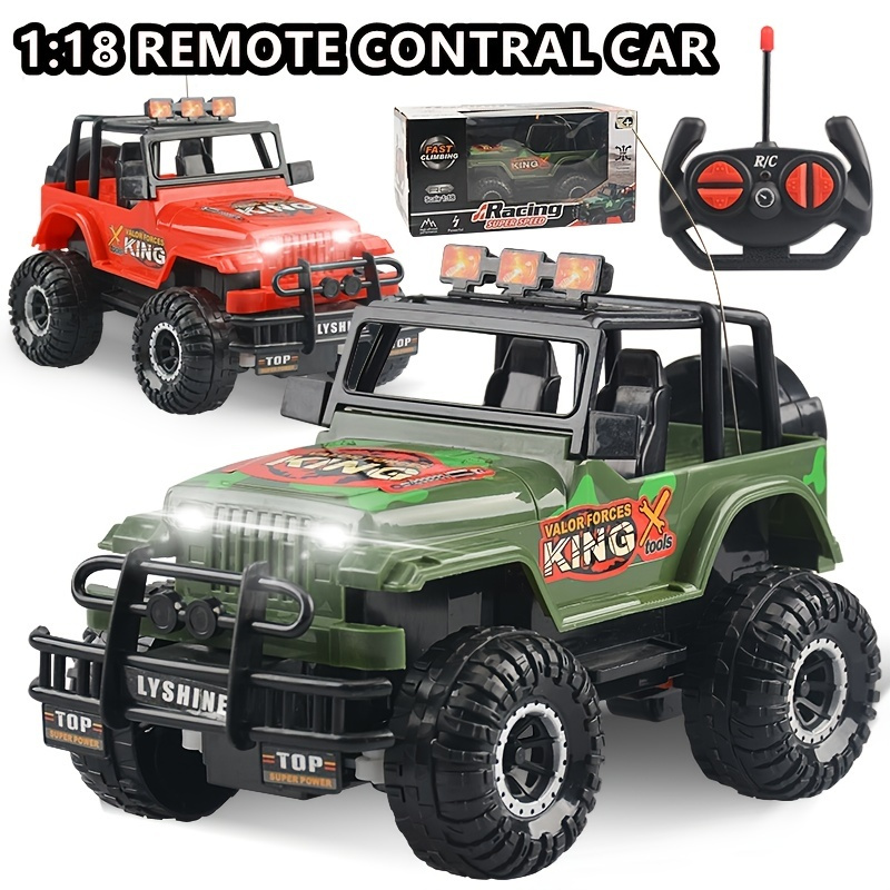 1 18 Four Way Remote Control Car With Light Electric Toy Car Children's ...