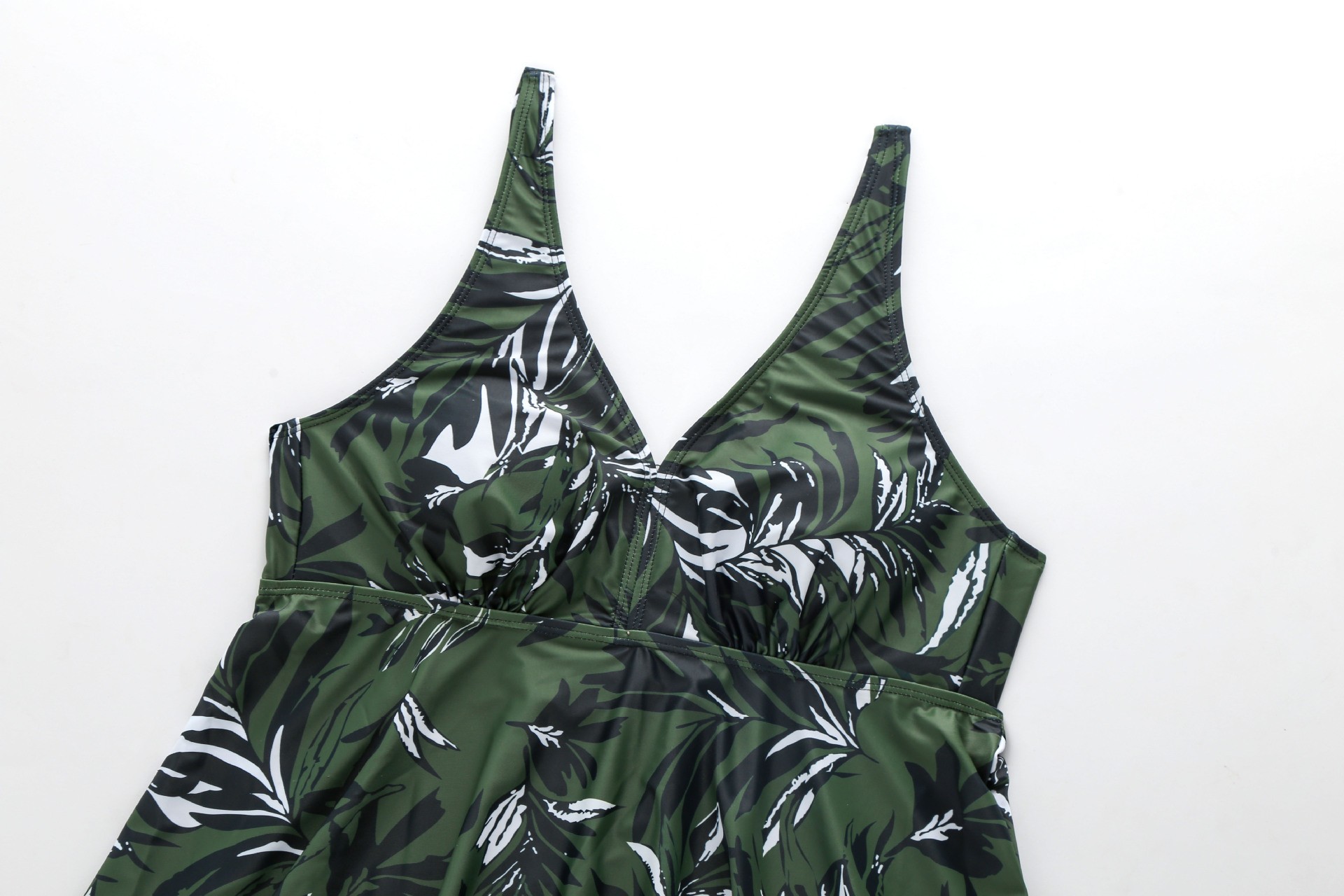 Plus Size Tropical Print Tankini Set, Women's Plus Elegant Medium ...