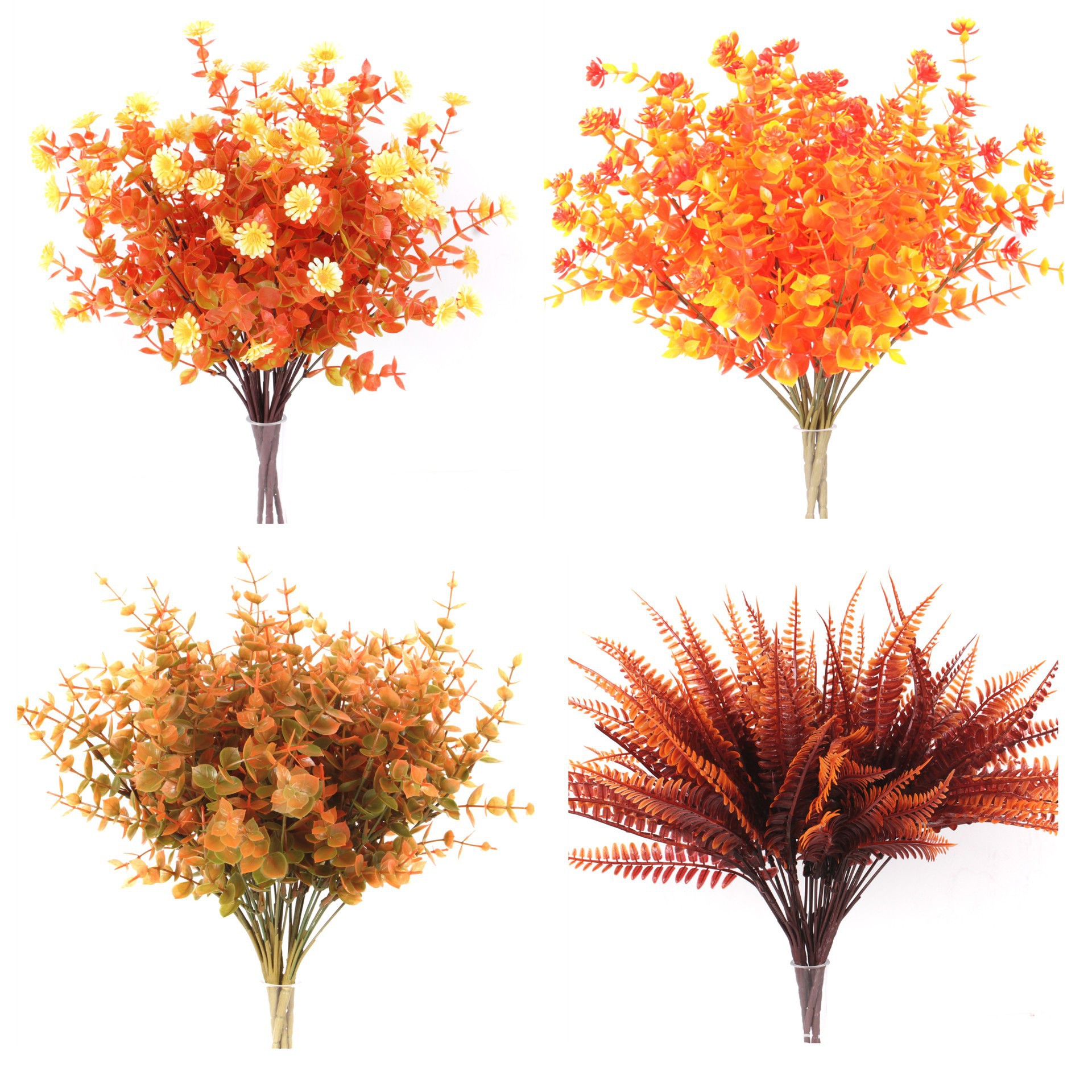 4 Bundles Artificial Fall Flowers Premium Oxidation - Temu Ireland