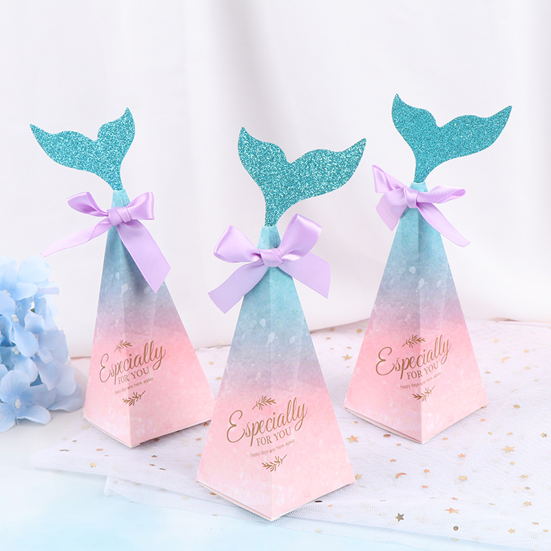 colorful mermaid tail shape candy box bags - Temu Australia
