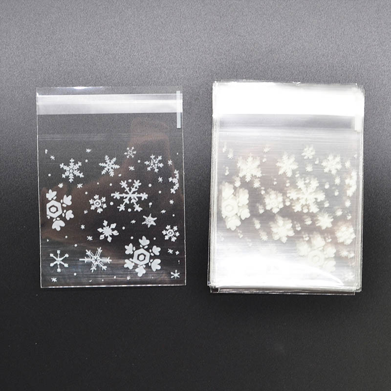 Snowflake Christmas Plastic Candy Cookie Dessert Packaging - Temu