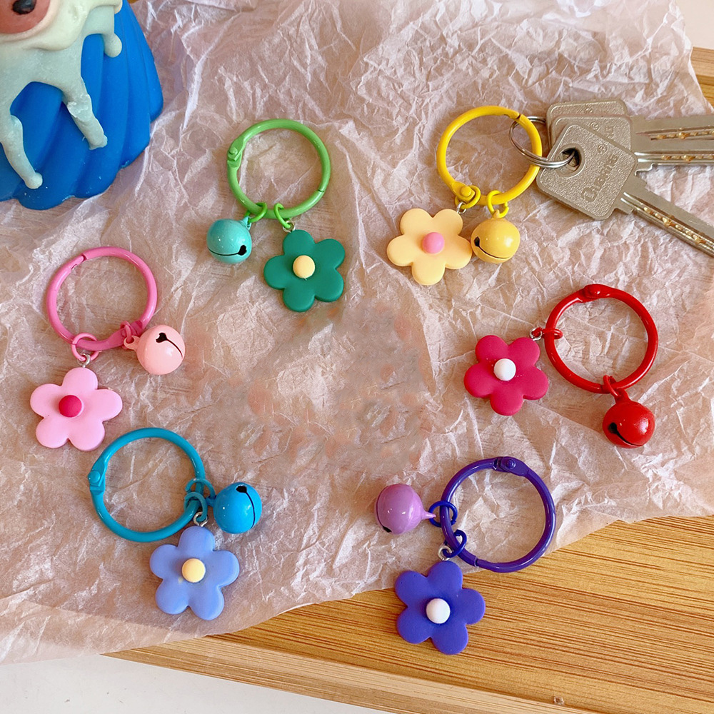 Colorful Flower Bell Keychain Women's Fashion Cute Pendant - Temu ...