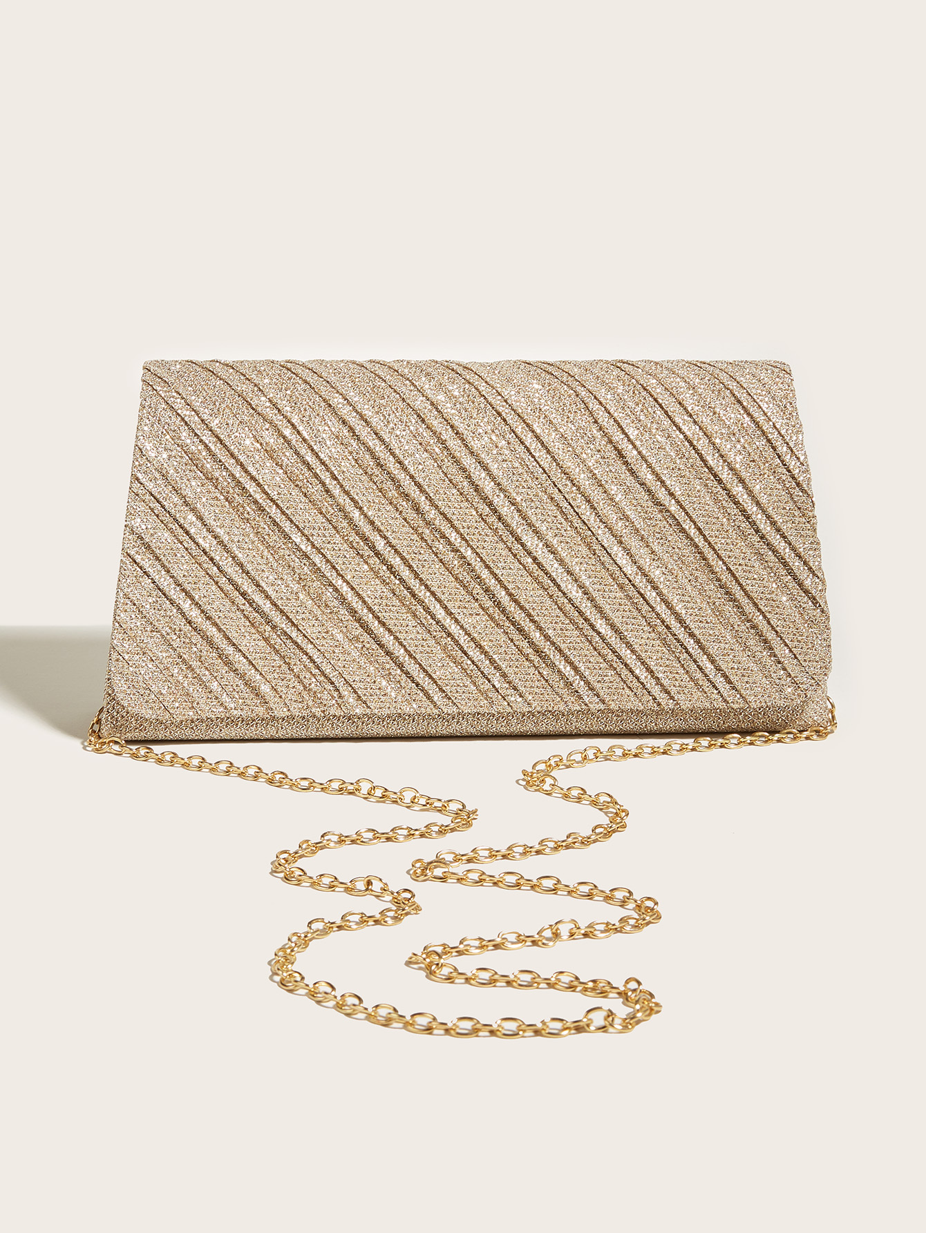 Glitter Evening Bag Pleated Flap Crossbody Bag Women's - Temu