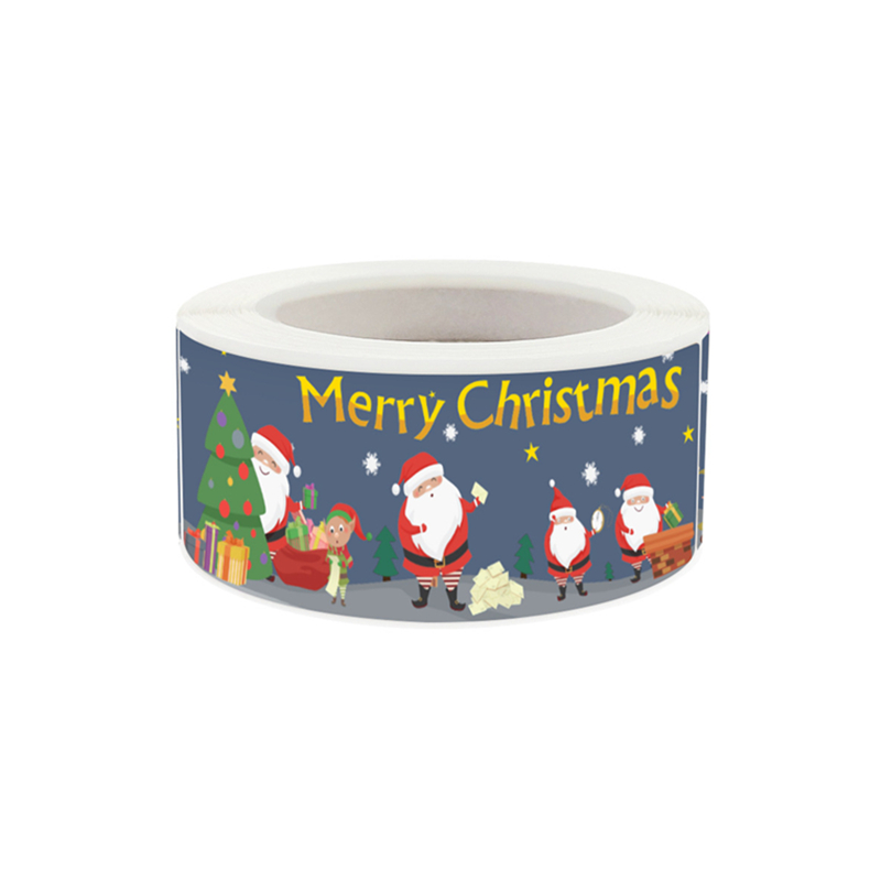 Christmas Round Sticker Envelope Seal Sticker Gift - Temu Australia
