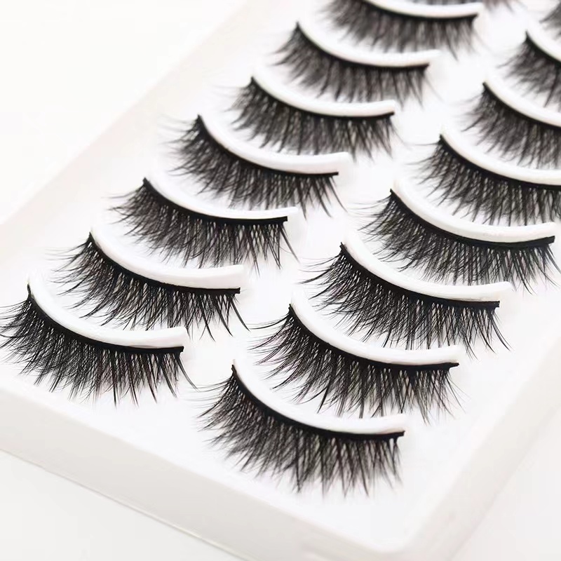 Pack Fluffy Faux Mink Lashes Handmade Eyelashes Wispy - Temu United Kingdom