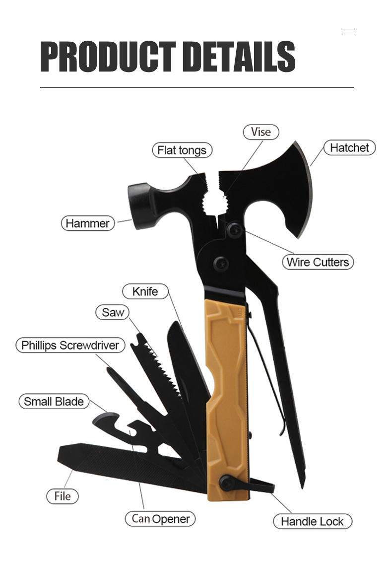 Atisen Multi functional Hammer Mini Survival Multi plier - Temu