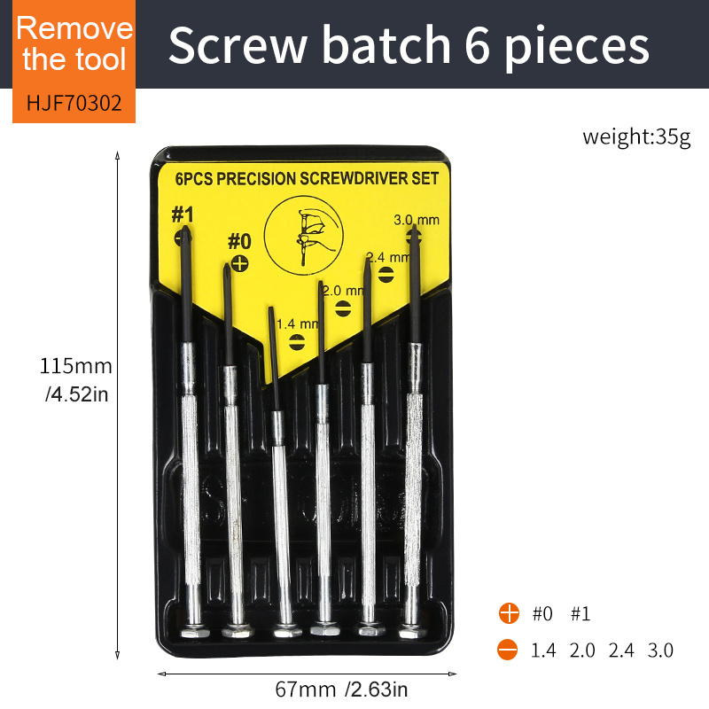 Mini Screwdriver Set Precision Repair Tool Kit 6 Different - Temu ...