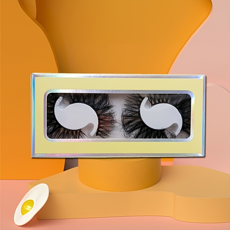 Lashes 2 Pairs Eyelashes Faux Mink Eyelashes Long Lasting Fluffy Lashes ...