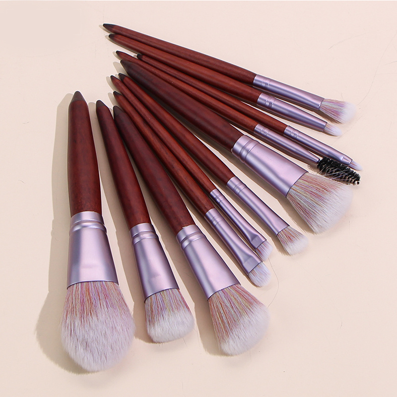 Professional Makeup Brushes Set Wood Eyeshadow Foundation - Temu Canada