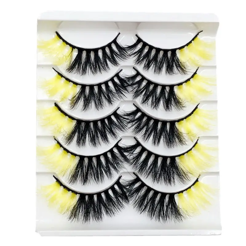 3d Half Colored Lashes Mink Natural Fluffy Soft False - Temu Ireland 3d Half Colored Lashes Mink Natural Fluffy Soft False - Temu Ireland