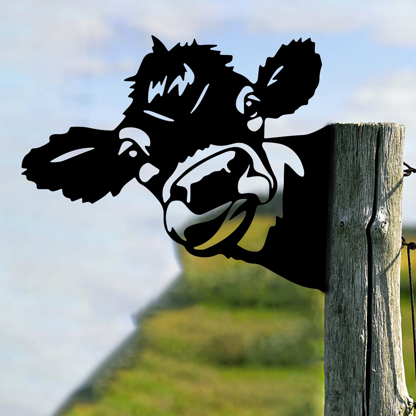 Add A Touch Farmhouse Charm Garden Cow Shape Iron Silhouette - Temu