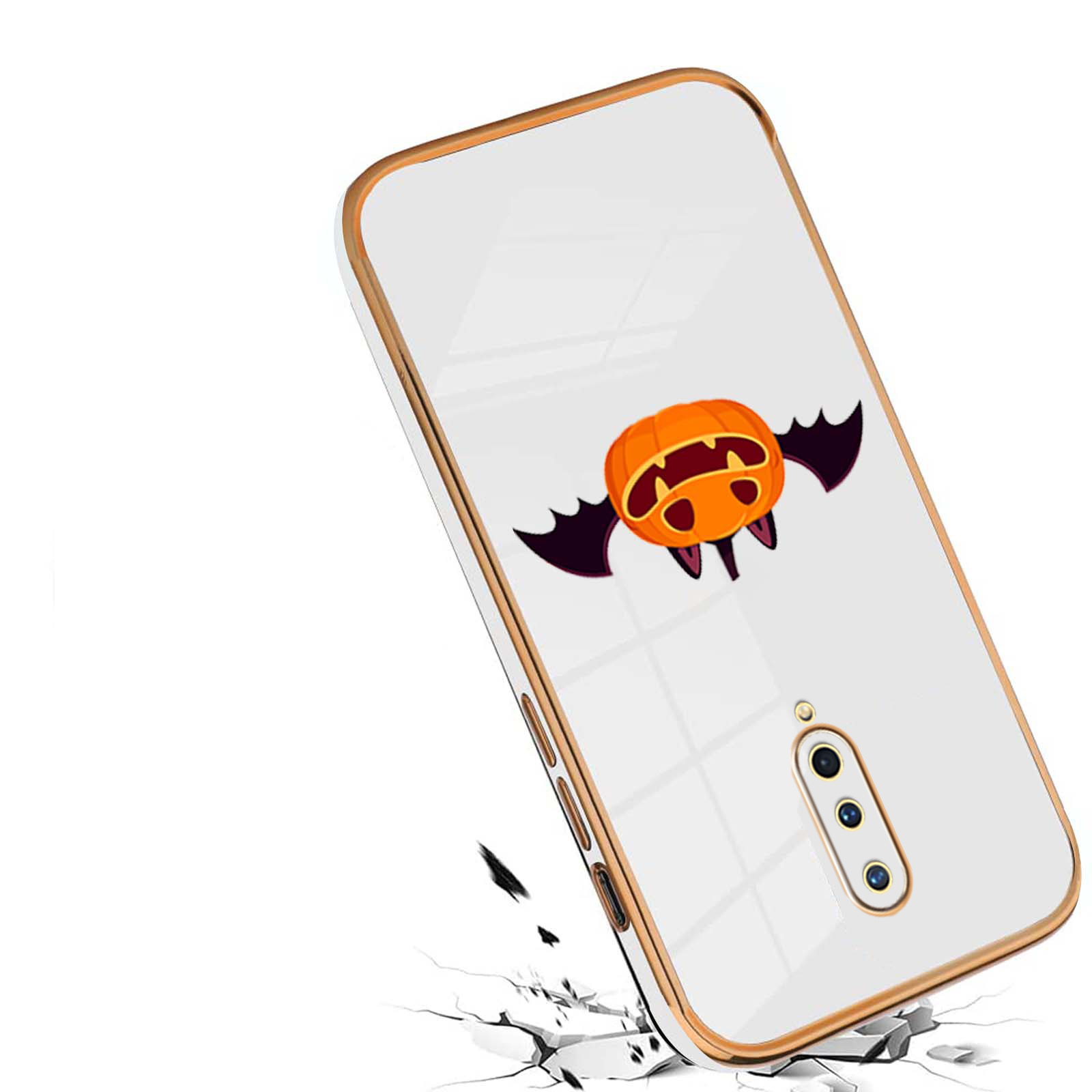 Halloween Mobile Phone Case, Galvanized Silicone Full Bag Fall ...