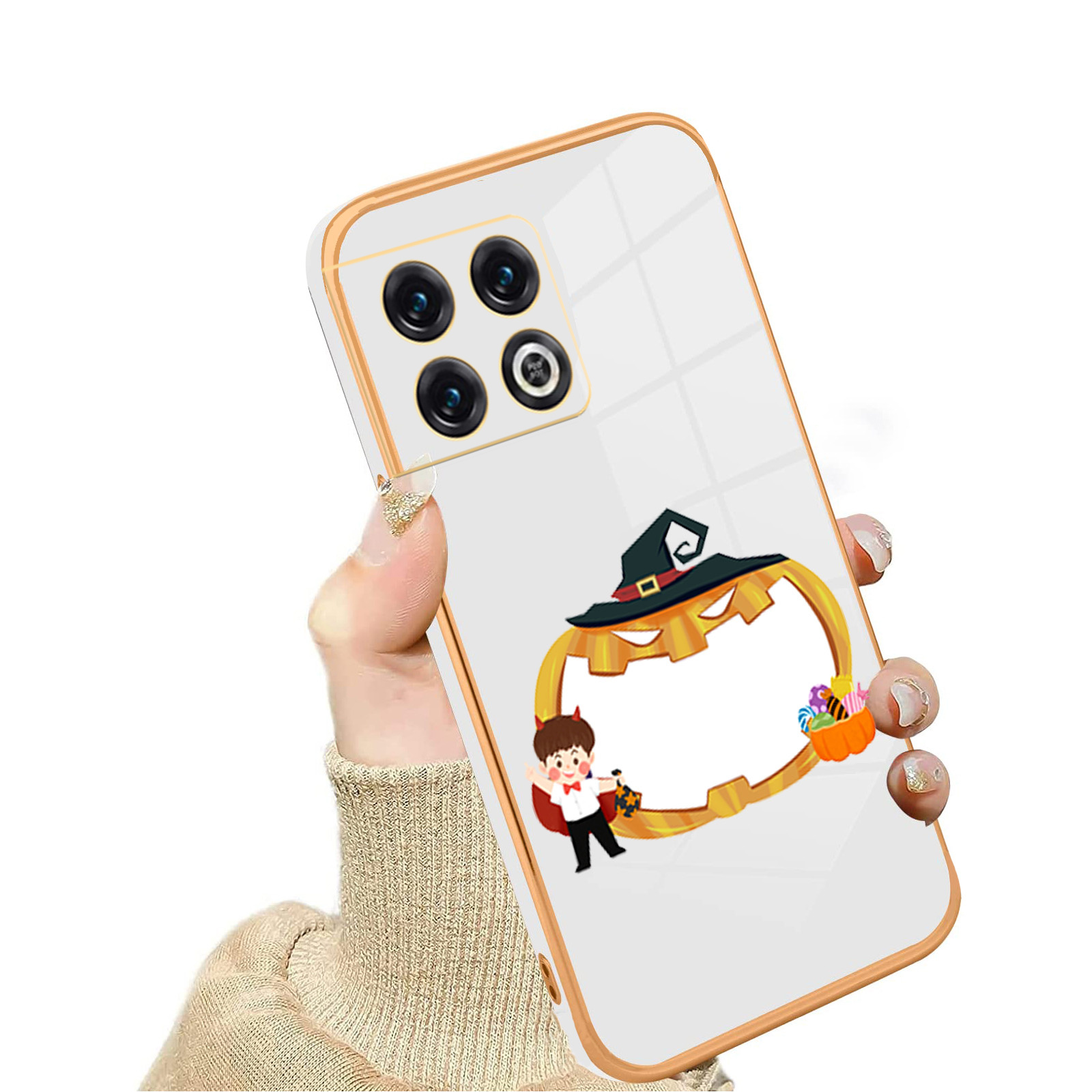 Halloween Mobile Phone Case, Galvanized Silicone Full Bag Fall ...