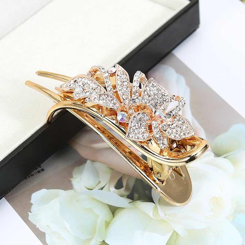 Elegant Flower Hair Clips Women Stylish Claw - Temu Australia