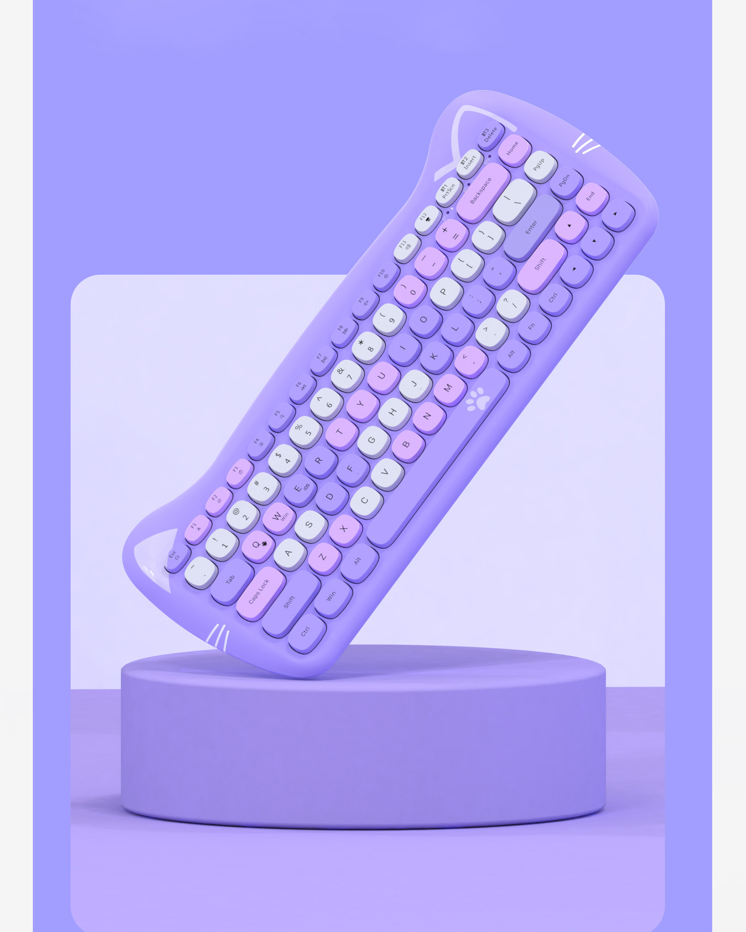 3060i Wireless Bt Keyboard Cute Computer Keyboards Mini - Temu United ...