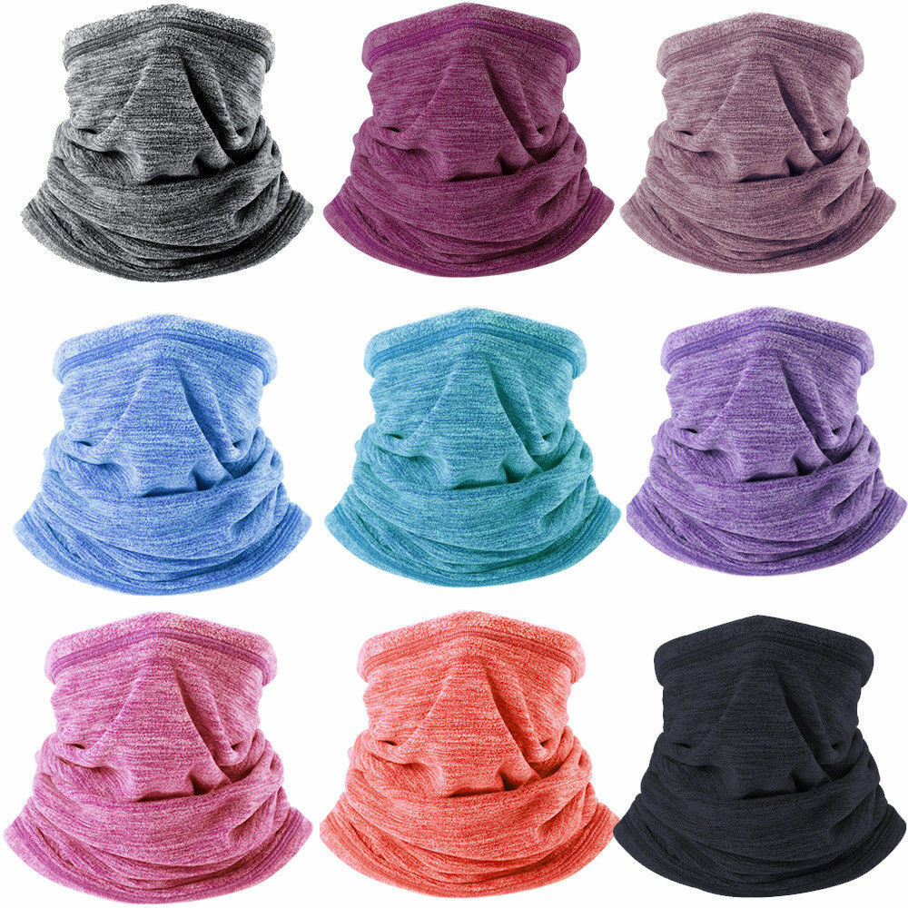 Fleece Neck Warmer Scarf Thermal Half Balaclava Hat Skiing - Temu ...