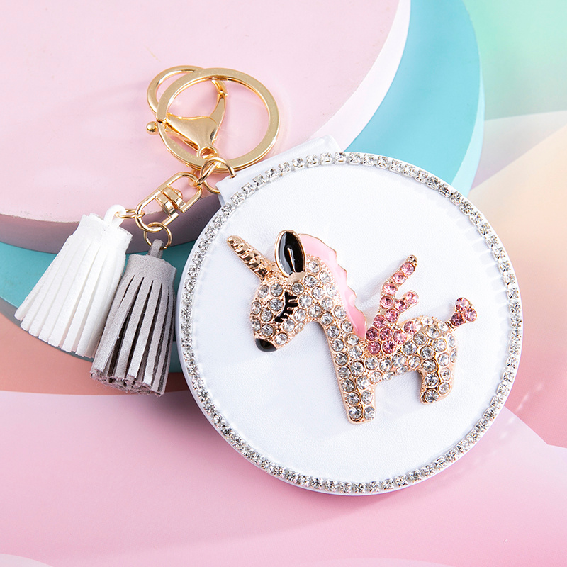 מראת כיס מתקפלת ניידת חד קרן דו צדדית עמידה בפני לכלוך מראת איפור מראה ...