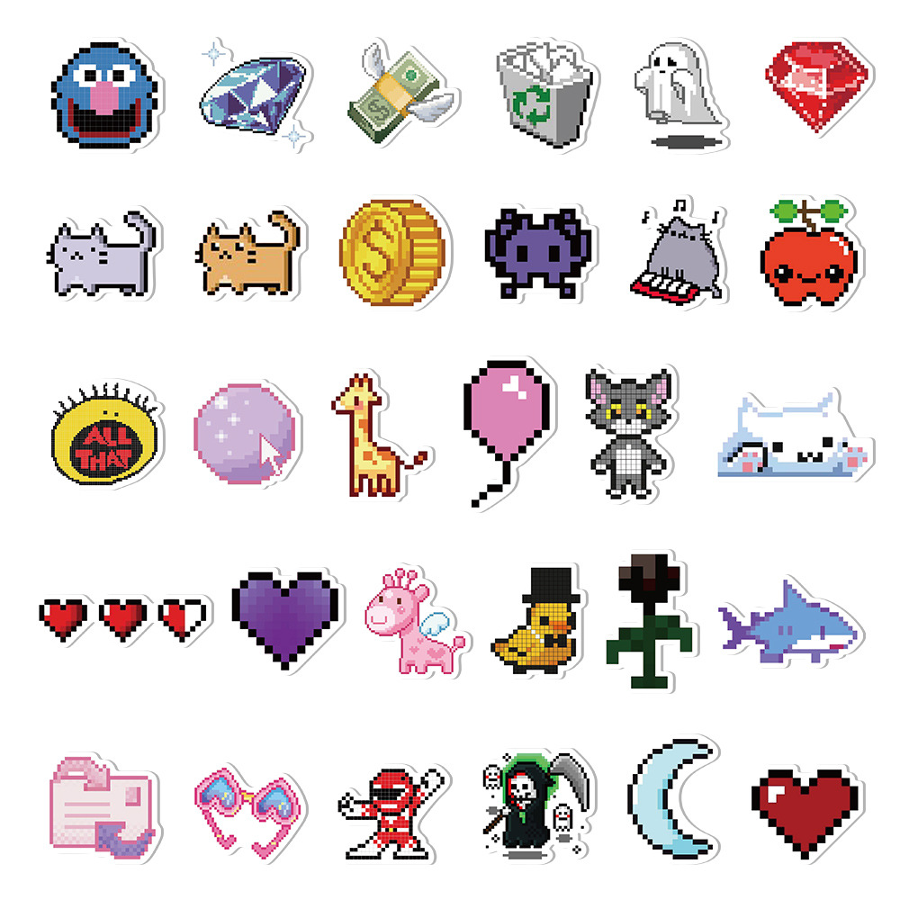 Cartoon Marble Graphic Waterproof Graffiti Decor Sticker - Temu Norway