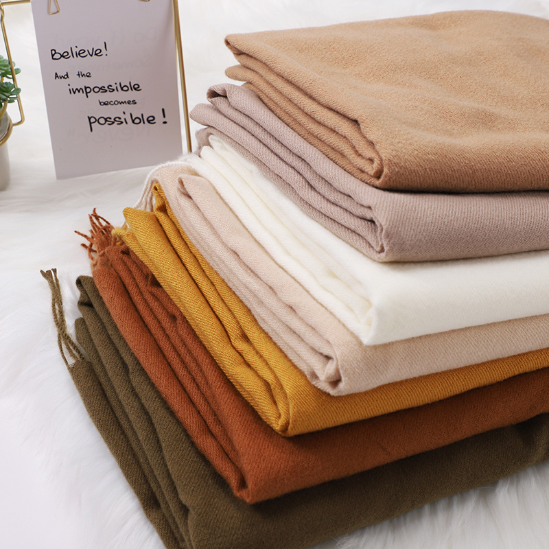 Winter Scarf Warm Cashmere Scarf Fringed Shawl - Temu Australia