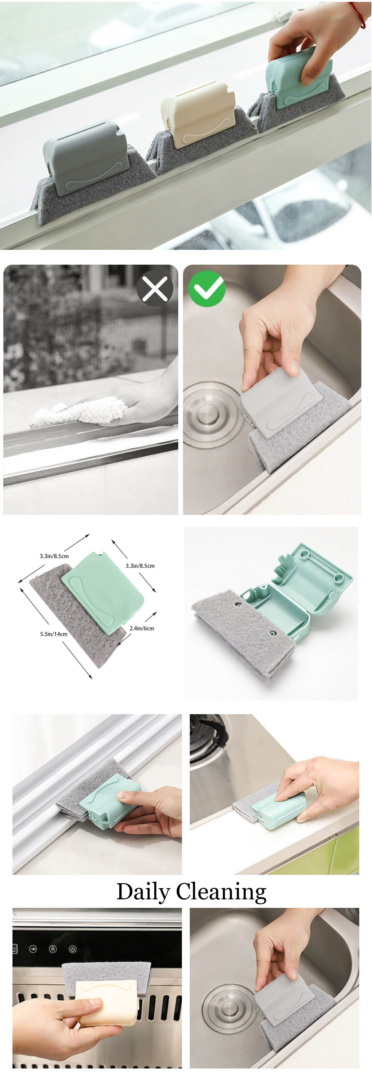 Creative Window Cleaning Brush Hand held Crevice - Temu Australia