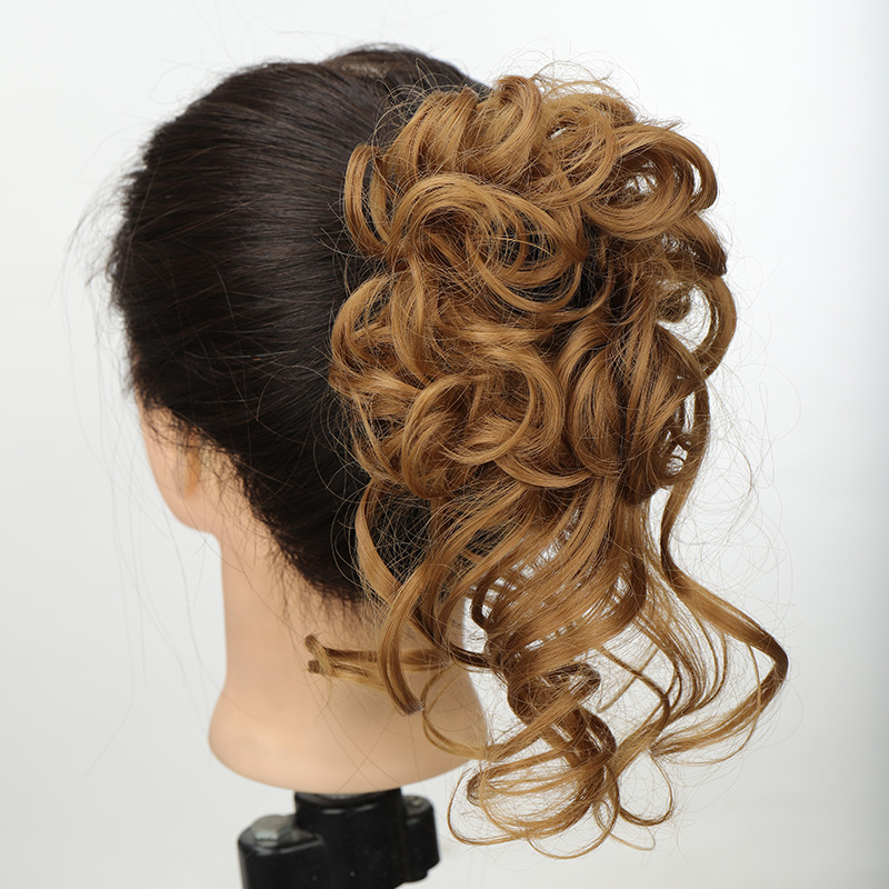 Synthetic Chignon Messy Bun Hair Piece Tousled Updo Hair Bun - Temu New ...