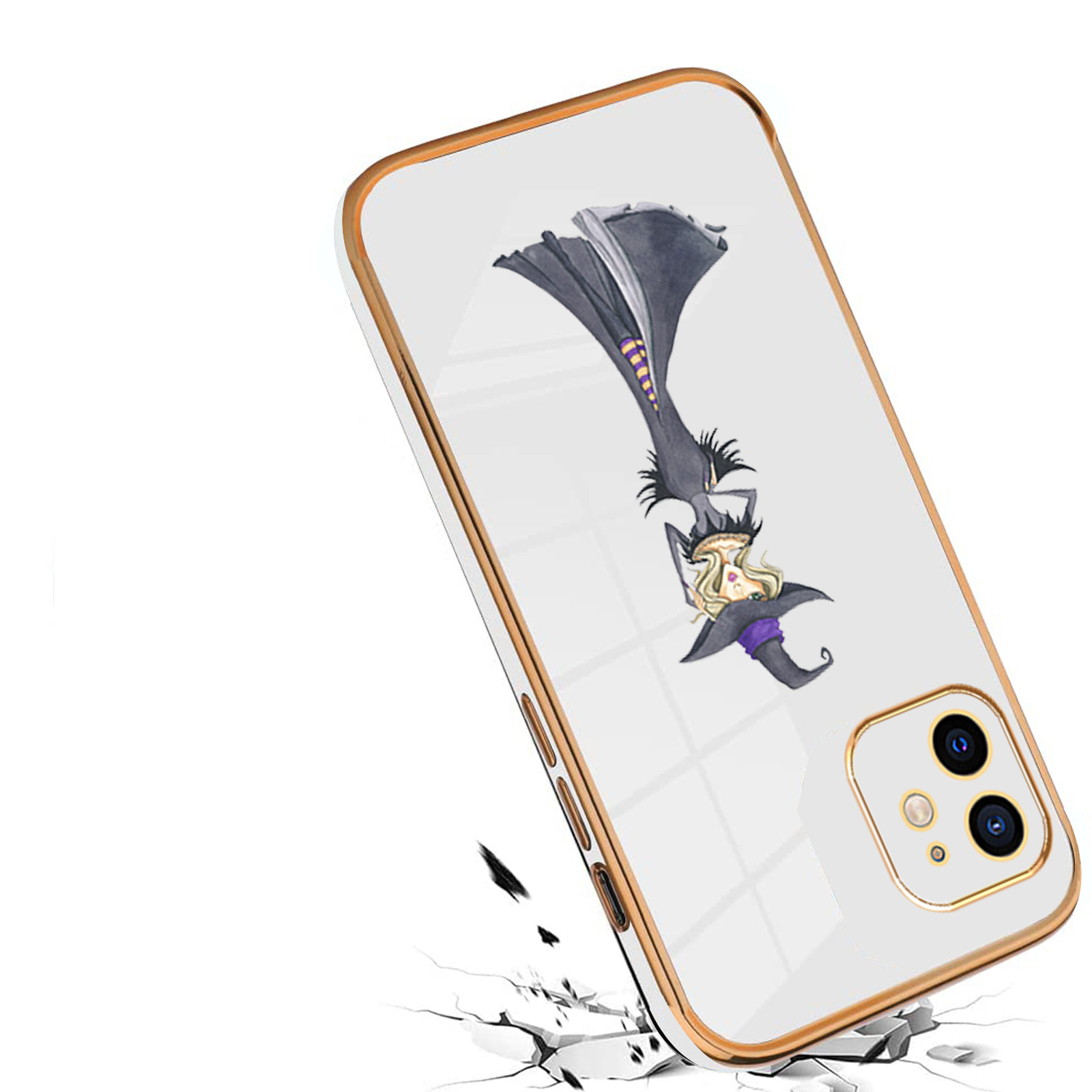 Halloween Mobile Phone Case, Galvanized Silicone Full Bag Fall ...