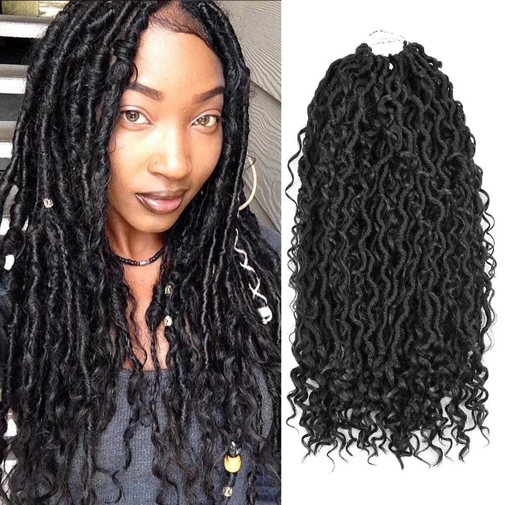 curly synthetic locs crochet hair 20 strands pre looped - Temu Australia