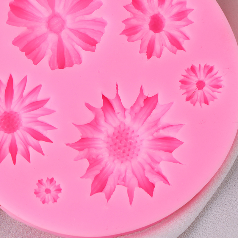 1pc Diy ケーキ型小さな太陽の花フォンダンシリコーン型デイジー液体シリコーン型 Temu Japan