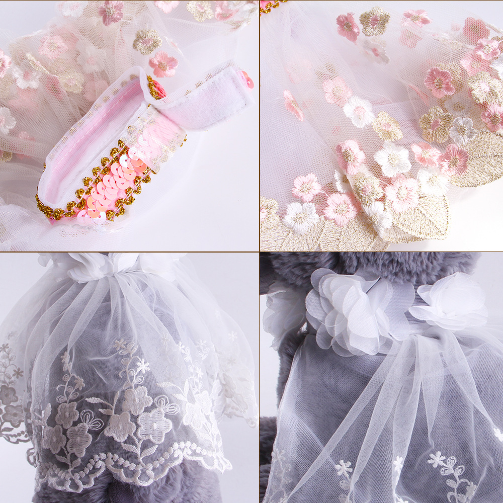 Pet Lace Cloak Festival Dress Up Costume For Dogs And Cats Pet Apparel ...