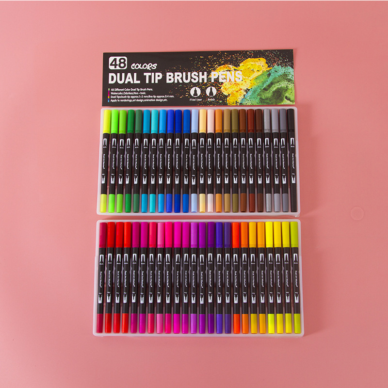 Colors Double ended Mark Brush Painting Stationery Set Art - Temu Australia