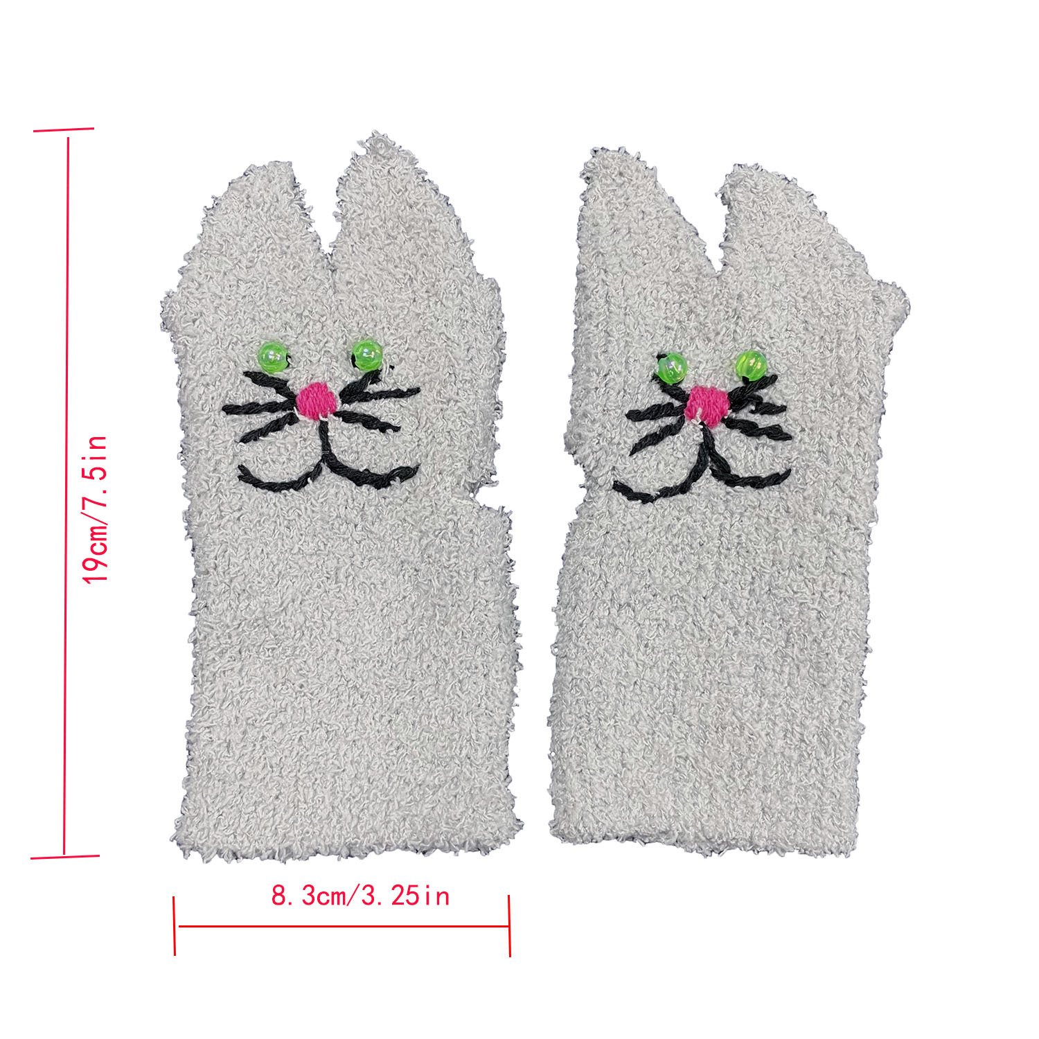 Hand embroidered Cat Gloves Winter Ladies Warm Coldproof - Temu Netherlands