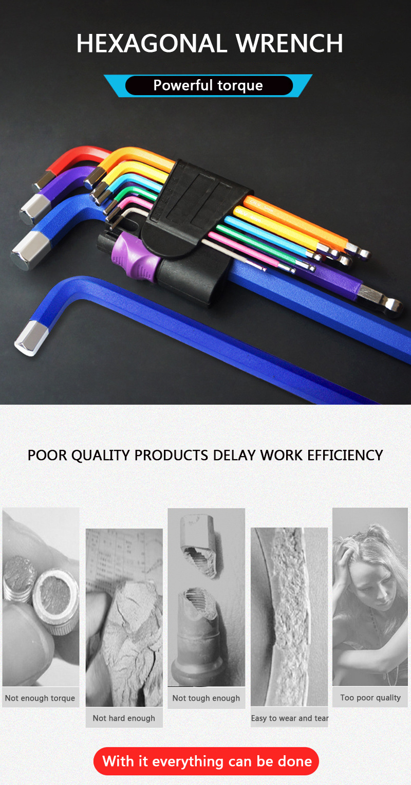 Key L Kit Long Arm Hex Key - Temu