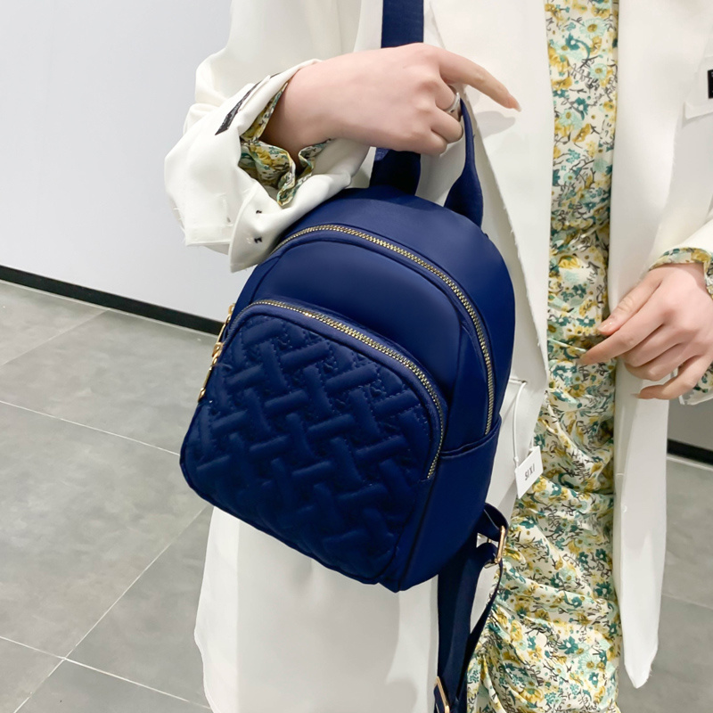 Solid Color Small Backpack Women's Cute Heart Decor Backpack - Temu ...