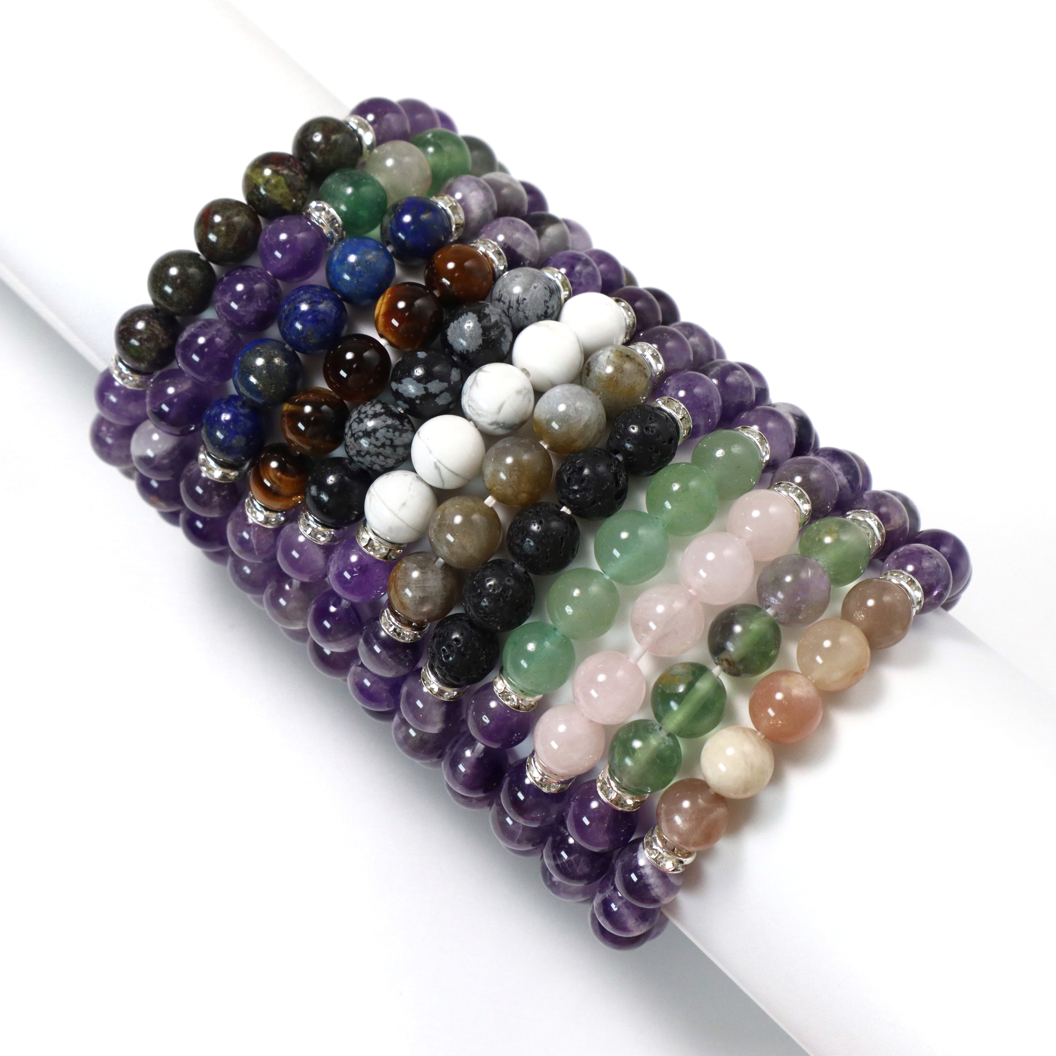 Natural Crystal Purple Crystal Bracelet Purple Bracelet - Temu United ...