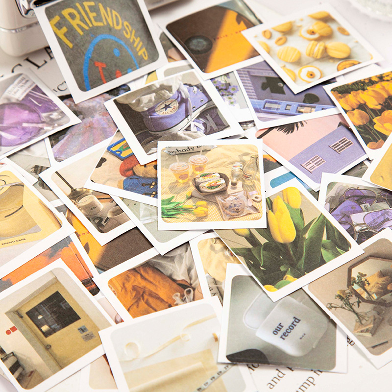 waiting in three grid strip stickers journal - Temu New Zealand