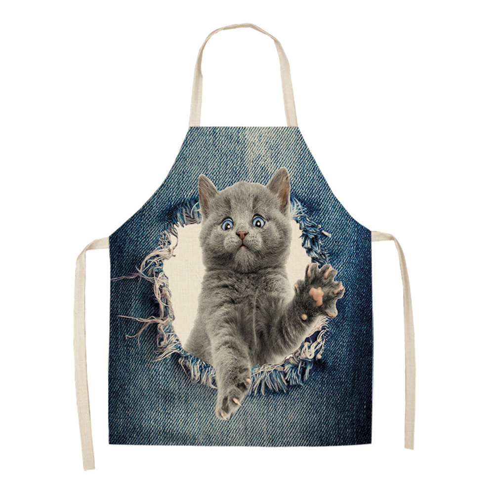 Pattern Kitchen Sleeveless Aprons Linen - Temu Ireland