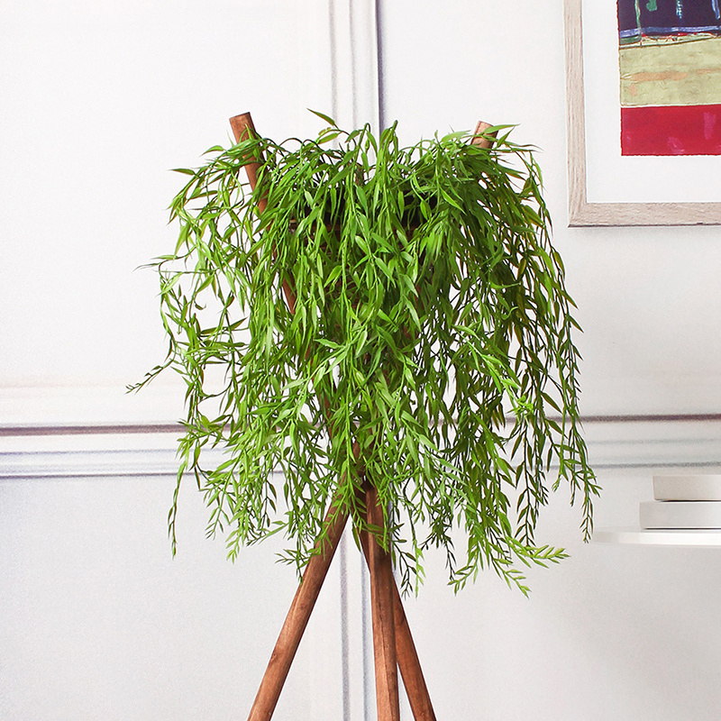 Mini Faux Bamboo Leaf Rattan Hanging Plants Artificial - Temu
