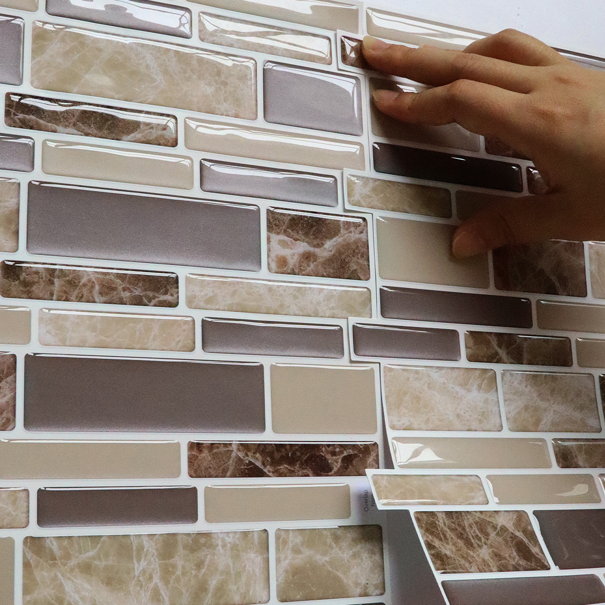 Tile Sitcker Peel Stick Self Adhesive Kitchen Tile - Temu