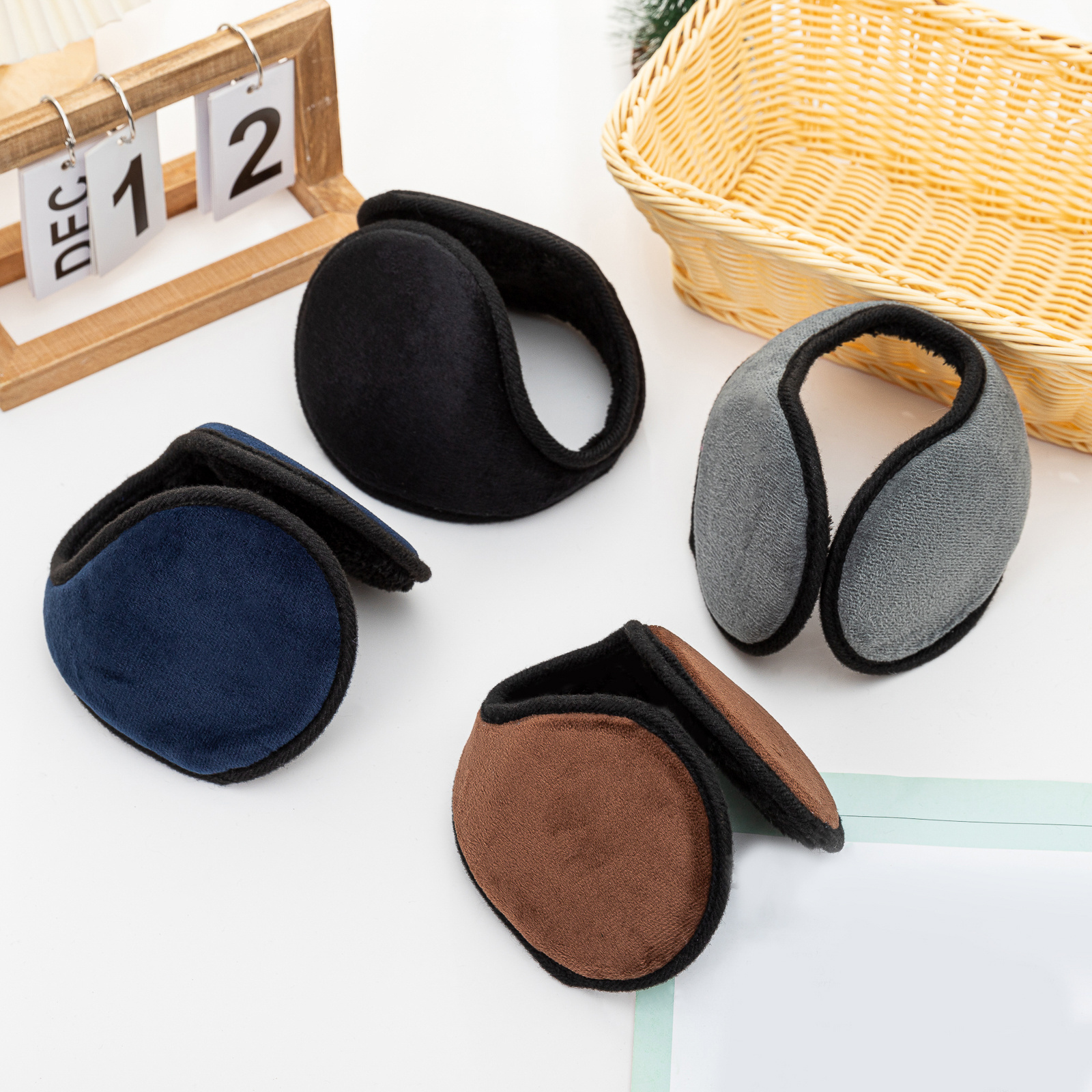 Men's Warm Ear Earmuffs Men's Winter Earmuffs Back Ear Cover - Temu