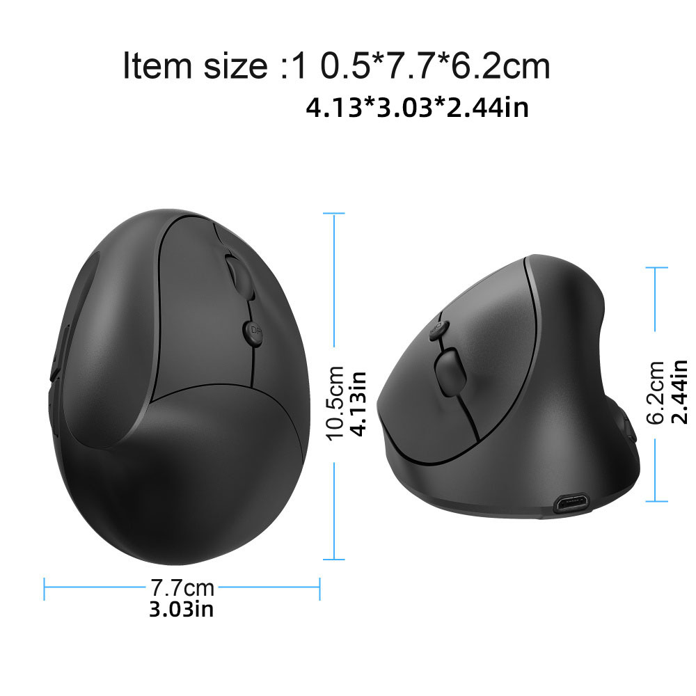 Ergonomic Mouse Wireless Rechargeable Vertical Mouse - Temu New Zealand